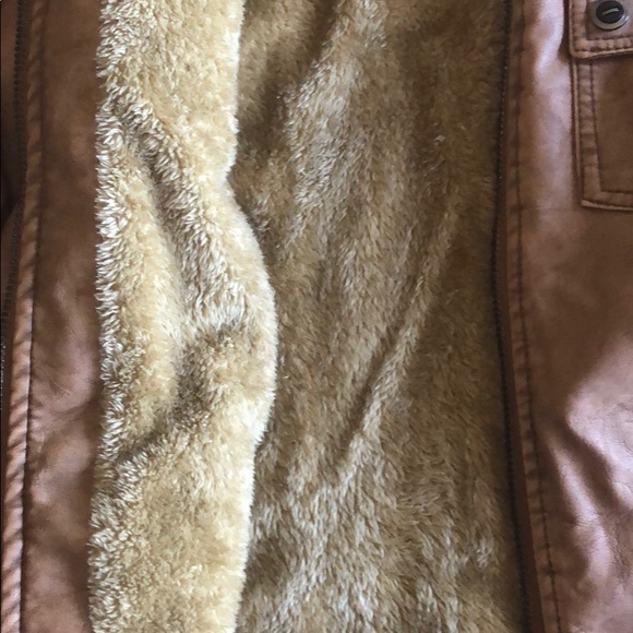 Jackets & Coats | Fuzzy Leather Jacket | Poshmark